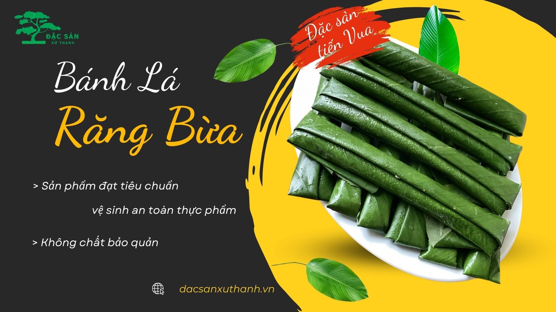 Bánh lá răng bừa (10 cái) | Đặc sản Xứ Thanh